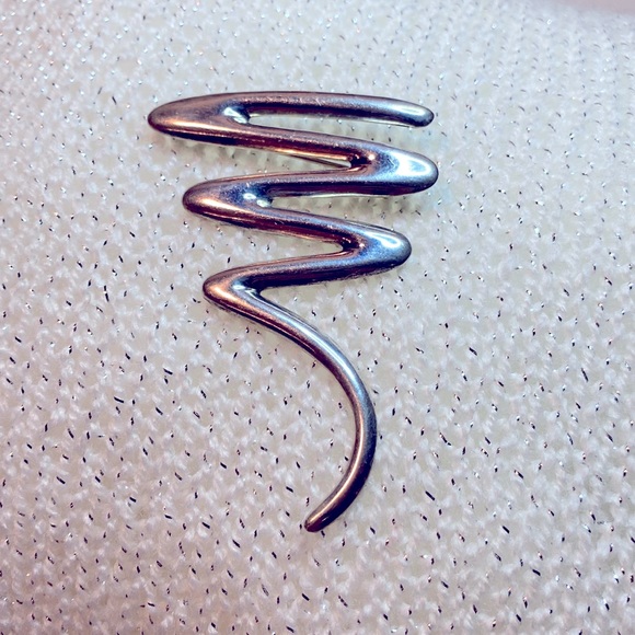 Jewelry | Vtg Sterling Silver 925 Thailand Zig Zag Squiggle Large ...